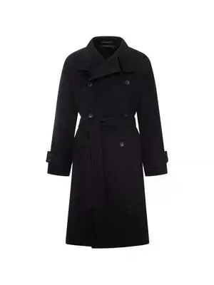 Tagliatore Belted Double-breasted Coat