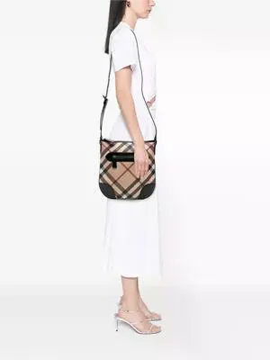 Burberry 2000-2017 Supernova Check Coated Canvas Dryden Crossbody Bag