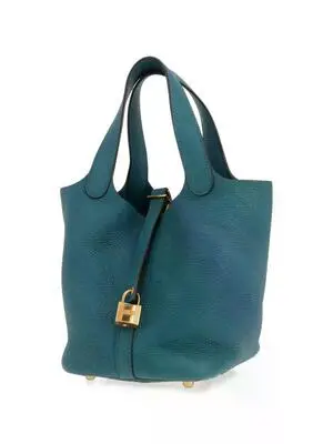 Hermès 2019 18 Picotin Leather Tote Bag - Green