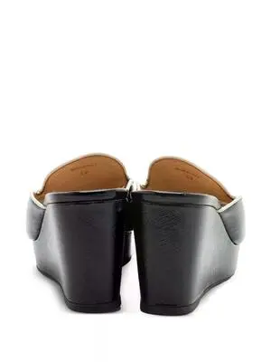 Prada Platform Wedge Sandals
