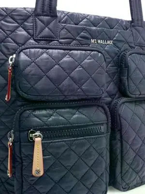 Mz Wallace Medium Metro Quilted Tote Bag - Blue