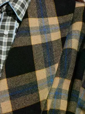 Kenzo Check Belted Coat