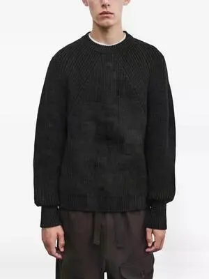 Comme Des Garçons Ribbed-knit Raglan-sleeve Sweater