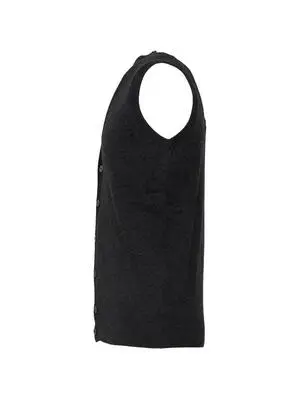 FILIPPO DE LAURENTIIS Button-up V-neck Vest - Grey