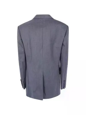 Junya Watanabe Double-breasted Wool Blazer - Grey
