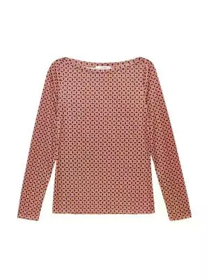 Malìparmi Micro-print Boat-neck T-shirt