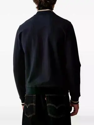 AERONAUTICA MILITARE Embroidered Zip-up Sweater