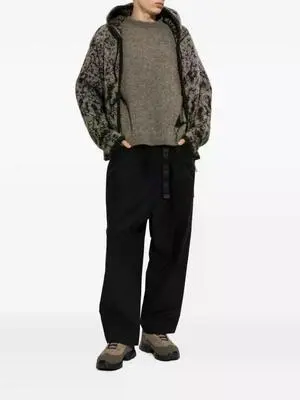 ROA Logo-detail Mohair-blend Sweater