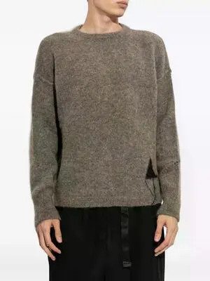ROA Logo-detail Mohair-blend Sweater