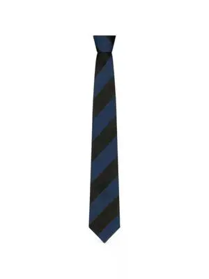 Givenchy Bold Stripes Tie In Silk Gros Grain - Black