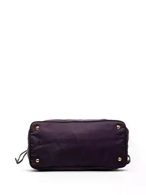 Prada 2010-2026 Saffiano Trimmed Tessuto Tote Bag