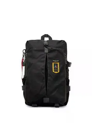 AERONAUTICA MILITARE Logo-patch Buckle-fastening Backpack - Black