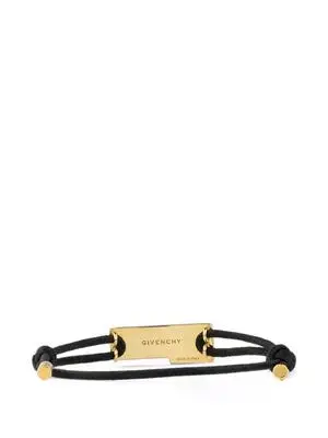 Givenchy Tape Cord Bracelet In Cotton And Metal