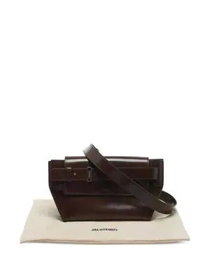 Jacquemus Capri Patent Leather Messenger Bag