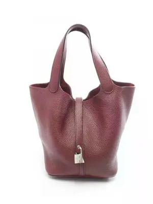 Hermès 2017 Clemence Picotin Lock 22 Handbag - Red