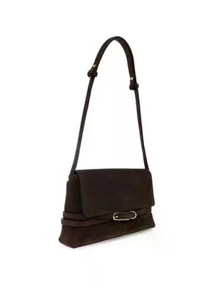 LIFFNER Buckle-detail Suede Shoulder Bag