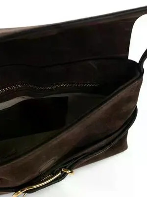 LIFFNER Buckle-detail Suede Shoulder Bag