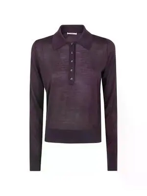 NUUR Button-down Polo-collar Top