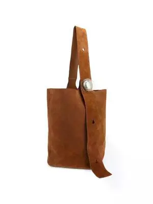 Loewe 2020s Pebble Suede Handbag