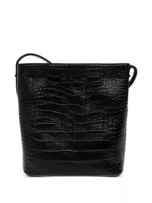 LIFFNER Small Croc-effect Charm Bucket Bag