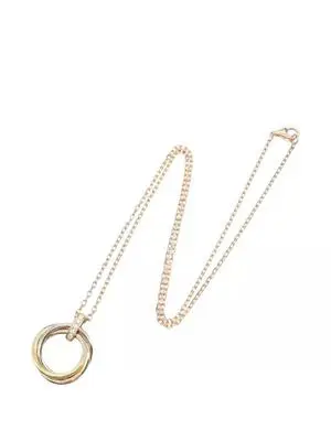 Cartier 2010s Trinity Diamond Necklace - Gold