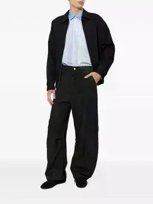 Comme Des Garçons Gathered Wide-leg Trousers