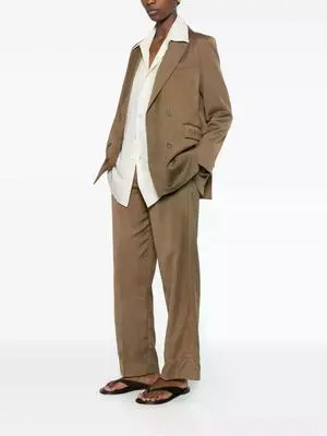 FORTE_FORTE Bead-embellished Double-breasted Blazer