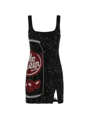 Philipp Plein Cherry Can Crystal-embellished Mini Dress - Black