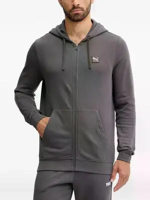 PUMA Zip-up Drawstring Hoodie - Grey