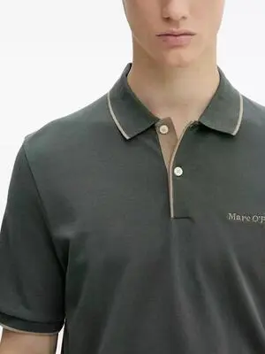 Marc O'polo Logo-embroidered Tipped Polo Shirt