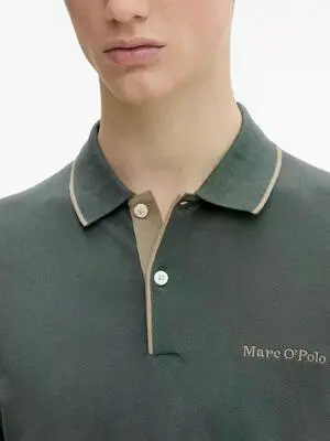 Marc O'polo Logo-embroidered Tipped Polo Shirt
