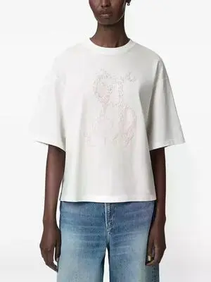 ALLSAINTS Sequin-embellished T-shirt - White