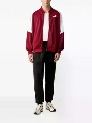 PUMA Colour-block Zip-up Sweatshirt - Red