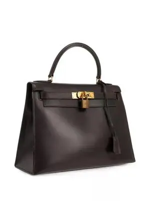 Hermès 1988 28 Kelly Leather Tote Bag - Brown