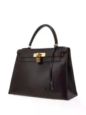 Hermès 1988 28 Kelly Leather Tote Bag - Brown