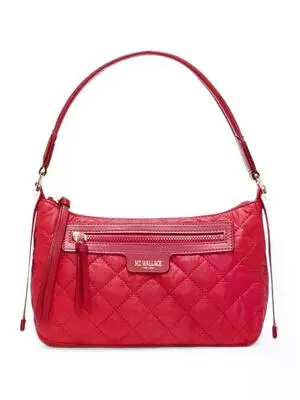 Mz Wallace Small Park Quilted Shoulder Bag - Red
