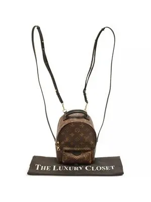 LOUIS VUITTON 2018 Mini Palm Springs Monogram Backpack - Brown