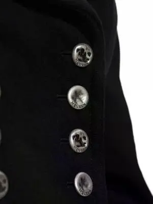 Alexander McQueen Double-breasted Waterfall Collar Coat