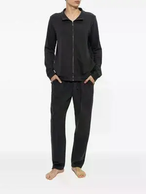 Hanro Travelwear Zip-up Hoodie - Black