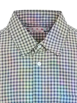 Marni Check-pattern Shirt - Grey