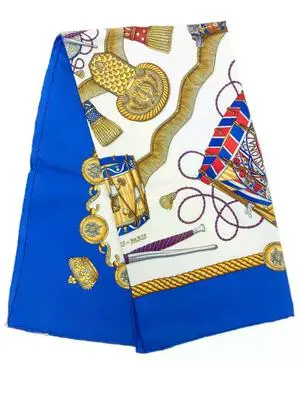 Hermès 1980-2010 Les Tambours Silk Scarf 90 Scarves - Multicolour