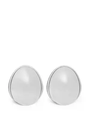 Givenchy Sculpt Earrings In Metal - Silver
