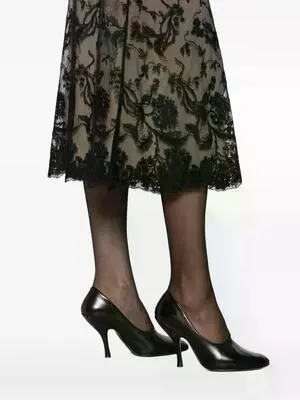 Fendi Floral-lace Midi Skirt