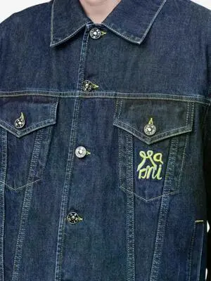 Marni Logo-embroidered Denim Jacket