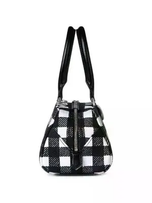 Givenchy Mini Embroidered Antigona East-west Bag With Checks