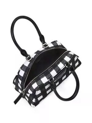 Givenchy Mini Embroidered Antigona East-west Bag With Checks