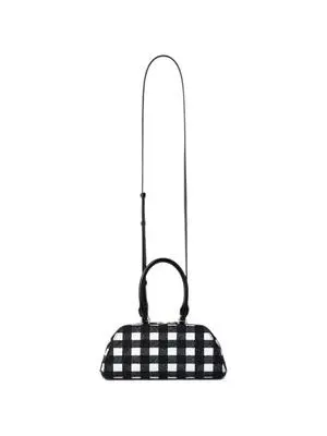 Givenchy Mini Embroidered Antigona East-west Bag With Checks