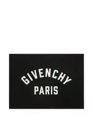 Givenchy Paris Double Sided Blanket In Wool - Black