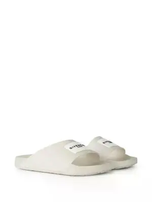 Givenchy Label Slide Mules In Rubber