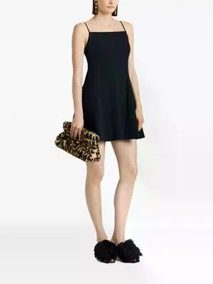 Givenchy Sliced Mini Dress In Crepe Cady - Black